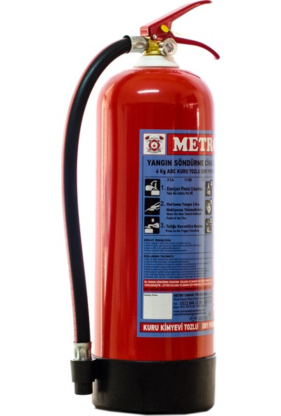 Metro Kuru Kimyevi Tozlu Yangın Söndürme Cihazı 6 kg