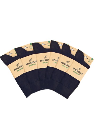 Mısırlı 6'lı Organik Pamuklu Erkek Lacivert Çorap
