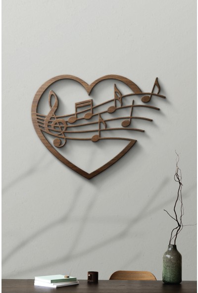 Kusva Ahşap Müzik Nota Dekoratif Tablo Kusva Ahşap Müzik Nota Dekoratif Tablo