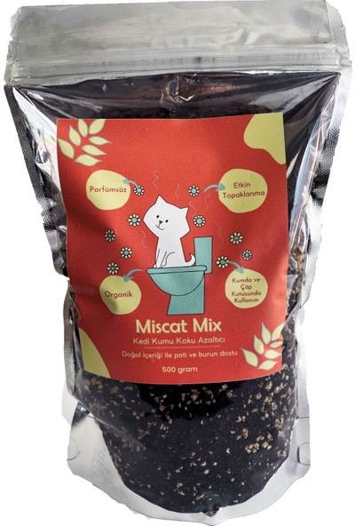 Miscat Mix 500 gr Kedi Kumu Koku Azaltıcı Miscat Mix 500 gr Kedi Kumu Koku Azaltıcı