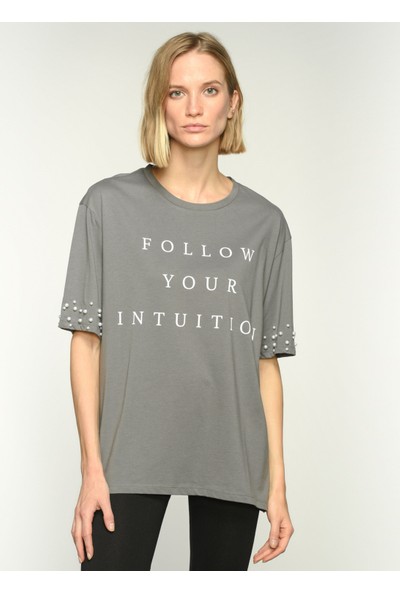 People By Fabrika T-Shirt, L, Antrasit