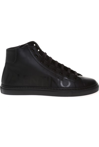 Mario Valentino High-Top Sneakers SiyahErkek Deri Sneaker Mario Valentino High-Top Sneakers SiyahErkek Deri Sneaker