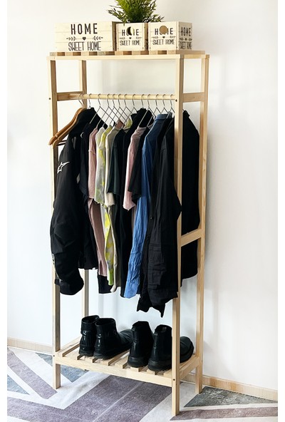 Weblonya Ahşap Ayakkabılık Askılık Ayaklı Elbise Askısı 6152 Weblonya Ahşap Ayakkabılık Askılık Ayaklı Elbise Askısı 6152