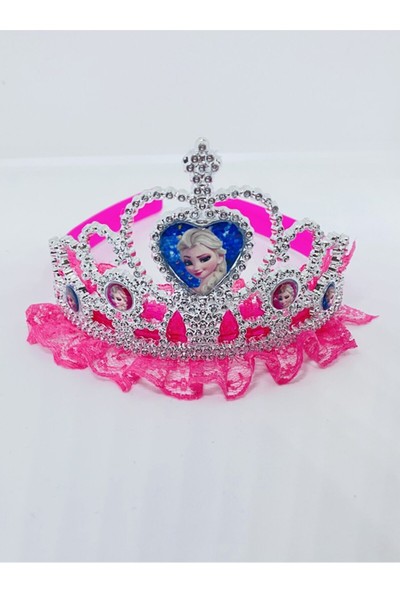 Hediyedebiz Frozen Fuşya Prenses Tacı