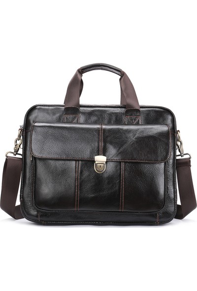 X-Man Erkek Iş Retro Deri Büyük Kapasiteli Haberci Dizüstü Bilgisayar Çantası (Yurt Dışından)