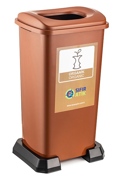Şenyayla Senyayla Sıfır Atık Kovası 70 Lt Kahverengi 72 x 33 x 42