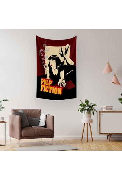 Vagonik Pulp Fiction Uma Thurman Duvar Örtüsü Halısı (70 x 100 Cm) Vagonik Pulp Fiction Uma Thurman Duvar Örtüsü Halısı (70 x 100 Cm)