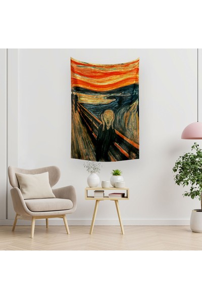 Vagonik Edvard Munch Çığlık Duvar Örtüsü Halısı (70 x 100 Cm) Vagonik Edvard Munch Çığlık Duvar Örtüsü Halısı (70 x 100 Cm)