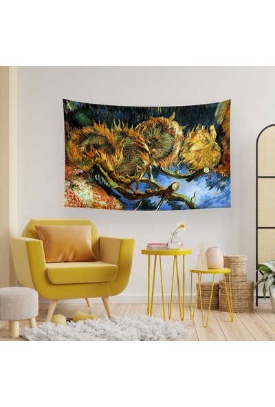 Vagonik Van Gogh Ayçiçekleri Duvar Örtüsü Halısı (70 x 100 Cm) Vagonik Van Gogh Ayçiçekleri Duvar Örtüsü Halısı (70 x 100 Cm)