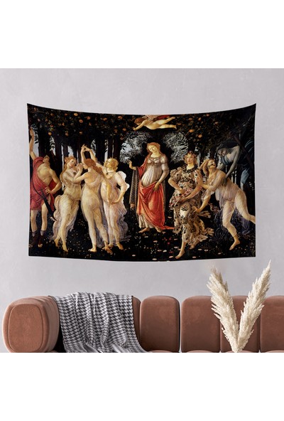Vagonik Botticelli Primavera Ilkbahar Duvar Örtüsü Halısı (70 x 100 Cm) Vagonik Botticelli Primavera Ilkbahar Duvar Örtüsü Halısı (70 x 100 Cm)