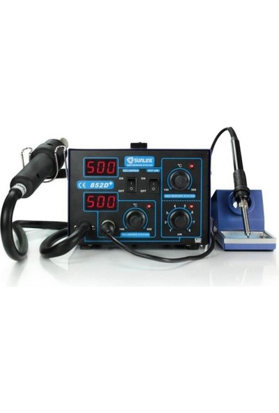 Sunline 852D+ Brushless (Fırçasız) Fan ve Sıcak Hava Istasyonu Sunline 852D+ Brushless (Fırçasız) Fan ve Sıcak Hava Istasyonu