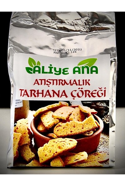 Aliye Ana Atıştırmalık Tarhana Çöreği 6'lı x 100 gr Aliye Ana Atıştırmalık Tarhana Çöreği 6'lı x 100 gr