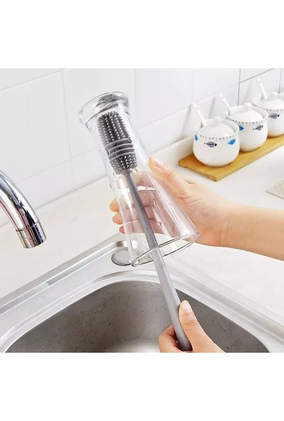 Anadolu Saray Çarşısı Çok Amaçlı Silikon Şişe Biberon Temizleme Fırçası 28CM
