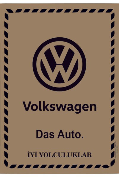 Polysoft Kağıt Volkswagen Baskılı Kraft 35 x 50 cm 135 gr
