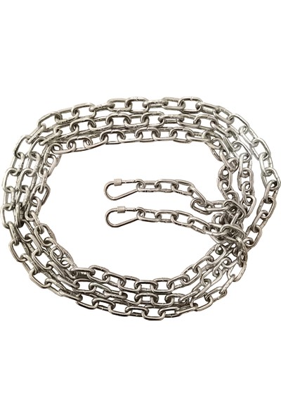 Petomani Köpek Bağlama Zinciri 4 mm 10 Metre + 2 Vidali Karabina ( 15 kg ) Petomani Köpek Bağlama Zinciri 4 mm 10 Metre + 2 Vidali Karabina ( 15 kg )