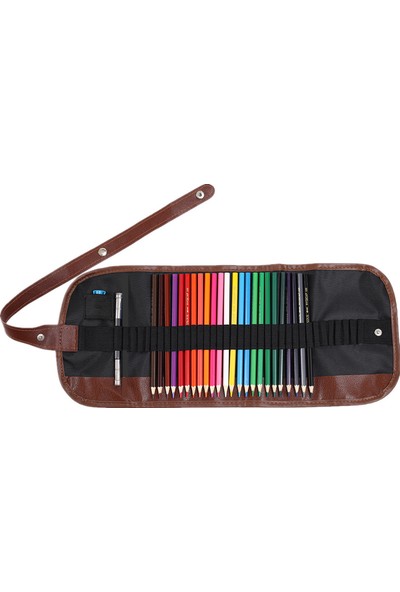 Owies 24 Renk Yağlı Boya Kalem Çizim Seti (Yurt Dışından)