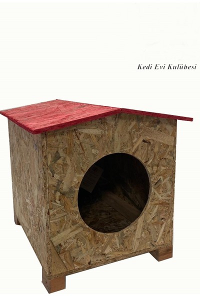 Melada Mobilya Sokak Hayvanları Kedi Evi Çatılı
