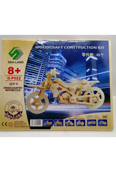Onur Oyuncak Ahşap 3D Motorsiklet Maketi Onur Oyuncak Ahşap 3D Motorsiklet Maketi