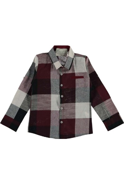 Başak Çocuk Giyim 342762 Erkek Gömlek 6/9 Yaş - Bordo - 5-6 Yaş