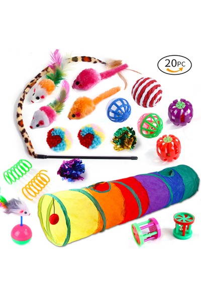 Yuandong Pet Oyuncak Gökkuşağı Tünel Seti 20 Parça (Yurt Dışından) Yuandong Pet Oyuncak Gökkuşağı Tünel Seti 20 Parça (Yurt Dışından)