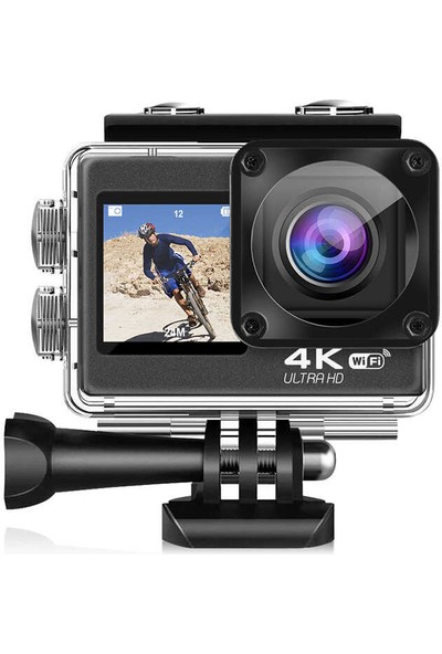 Cover Station Ausek S60 Aksiyon Kamerası 4K 60 Fps Görüntü Kalitesi Su Geçirmez LCD Ekran Wifi Bağlantı Cover Station Ausek S60 Aksiyon Kamerası 4K 60 Fps Görüntü Kalitesi Su Geçirmez LCD Ekran Wifi Bağlantı