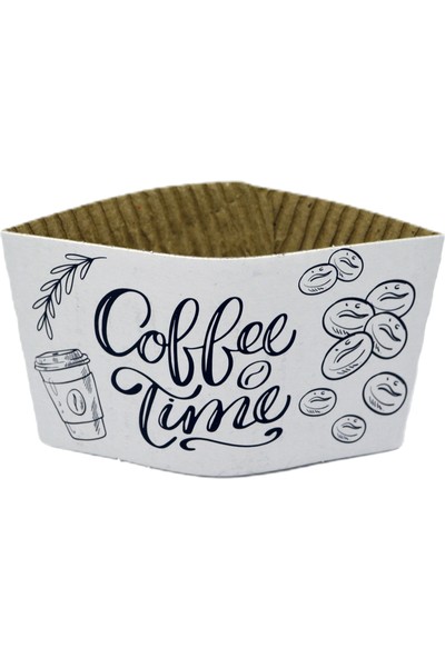 Matbaagraf Karton Bardak Tutacağı Sleeve El Yakmaz 14-16 oz 100'lü Matbaagraf Karton Bardak Tutacağı Sleeve El Yakmaz 14-16 oz 100'lü