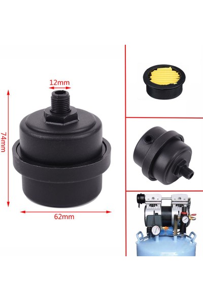 Bu Da Lazım Kompresör Hava Filtresi / Gürültü Susturucu 1/4 Bu Da Lazım Kompresör Hava Filtresi / Gürültü Susturucu 1/4