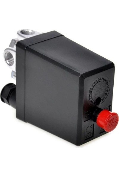 Bu Da Lazım Kompresör Şalter Otomatigi 3 Yollu 220 V (Ayarlı Basınç Şalteri) Bu Da Lazım Kompresör Şalter Otomatigi 3 Yollu 220 V (Ayarlı Basınç Şalteri)