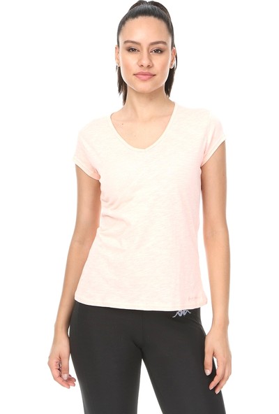 Kappa 601NMX0-395 Rdk Nadya Kadın V Yaka T-Shirt