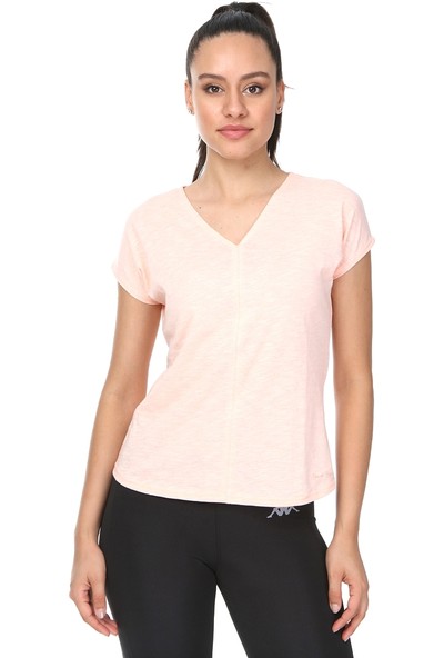 Kappa 601NMX0-395 Rdk Nadya Kadın V Yaka T-Shirt