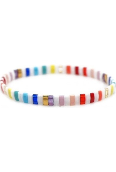 Anteasy Shop Uniseks Boncuklu Bileklik - Çok Renkli (Yurt Dışından)