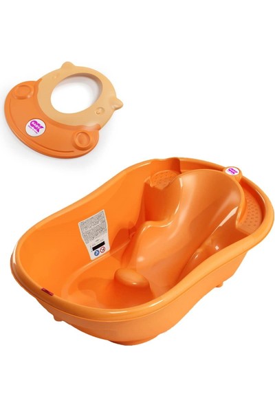 Okbaby Onda Banyo Küveti & Hippo Banyo Siperliği / Turuncu Okbaby Onda Banyo Küveti & Hippo Banyo Siperliği / Turuncu