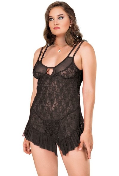 Paketle Express 3xl Battal Saten Fantezi Gecelik