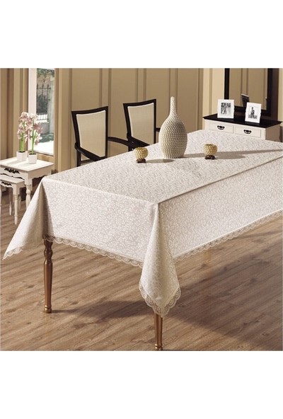Bursa Çeyiz Fransız Dantelli Dertsiz Masa Örtüsü