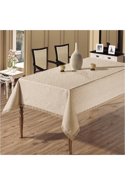 Bursa Çeyiz Fransız Dantelli Dertsiz Masa Örtüsü