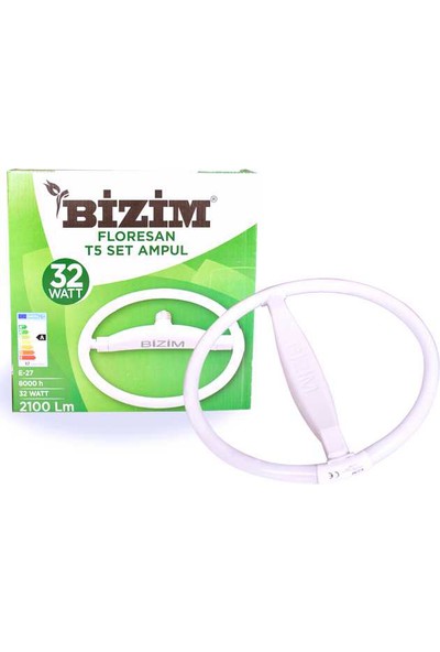 Bizim Floresan T5 Simit Set Ampul 32 W Bizim Bizim Floresan T5 Simit Set Ampul 32 W Bizim