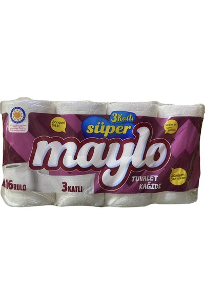 Maylo 3 Katlı Tuvalet Kağıdı 16'lı Maylo 3 Katlı Tuvalet Kağıdı 16'lı