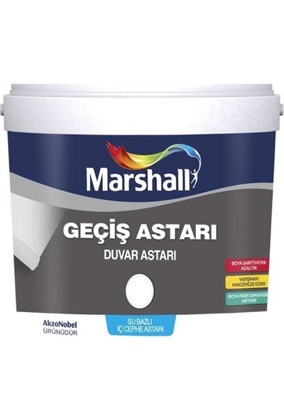 Marshall Geçiş Astarı Iç Cephe Dönüşüm Astarı Kirli Beyaz 2,5 Lt