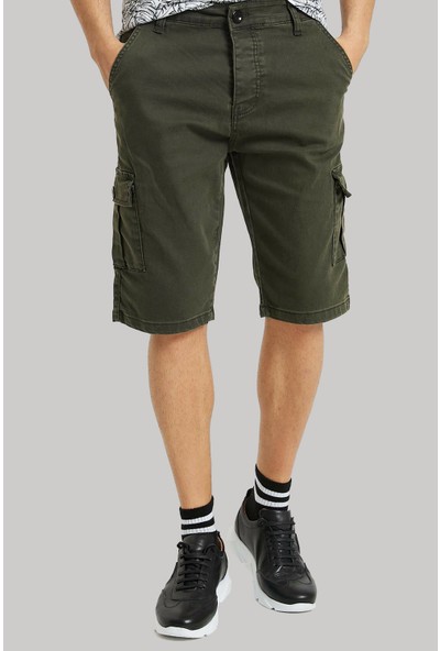 Bombe Erkek Kargo Cepli Kapri Şort