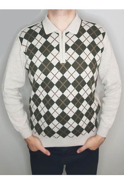 Kamalı Erkek Desenli Tüylenmez Yakalı Baba Kazak Polo Yaka Baklava Desenli Fermuarlı Triko Kışlık Baba Kazak Kamalı Erkek Desenli Tüylenmez Yakalı Baba Kazak Polo Yaka Baklava Desenli Fermuarlı Triko Kışlık Baba Kazak