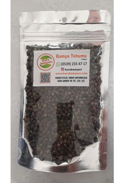 Kuru Bamyacı Bamya Tohumu 100 gr Kuru Bamyacı Bamya Tohumu 100 gr