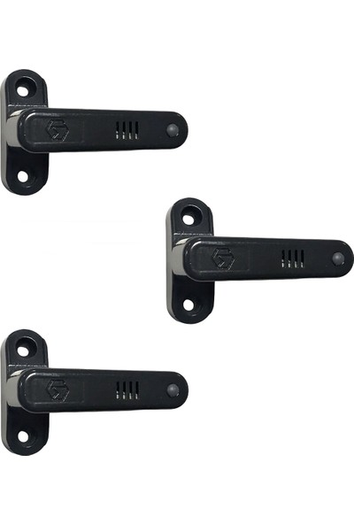 Eym 3 Adet Alarmlı Pvc Pencere Çocuk Emniyet Güvenlik Kilidi Metal Antrasit Eym 3 Adet Alarmlı Pvc Pencere Çocuk Emniyet Güvenlik Kilidi Metal Antrasit