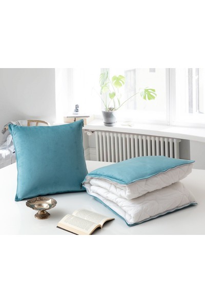 Dhinchers Tek Kişilik Microfiber Kumaşlı Açılınca Yorgan Olabilen Sürpriz Yastık (150X200) Sürpriz Yorgan