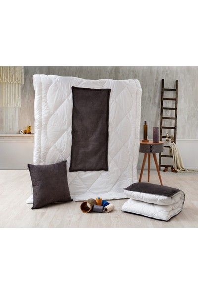 Dhinchers Tek Kişilik Microfiber Kumaşlı Açılınca Yorgan Olabilen Sürpriz Yastık (150X200) Sürpriz Yorgan