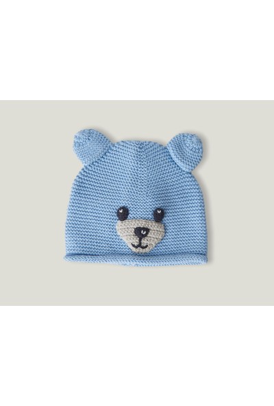 012 Benetton Ayıcık Işlemeli Triko Bere