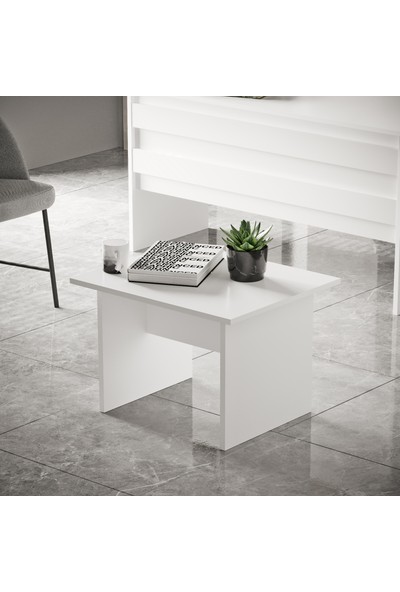 L'occi Concept Diego B Ofis Sehpası Beyaz