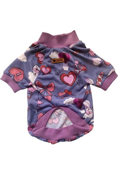 Luli Pet Valentine Kedi Köpek T-Shirt L