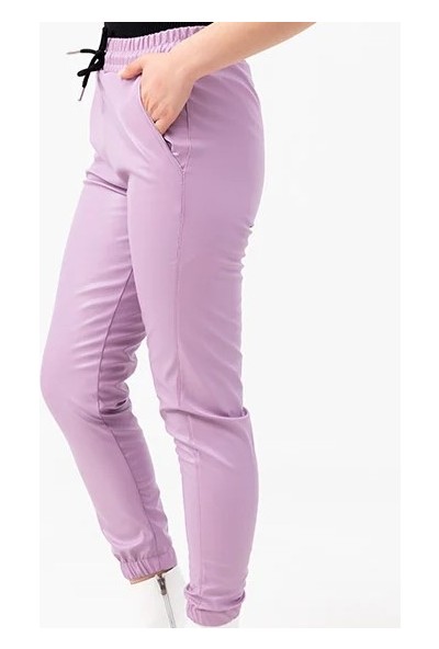 Rain Rose Bayan Deri Pantolon Tayt - Bel Paça Lastikli Tayt