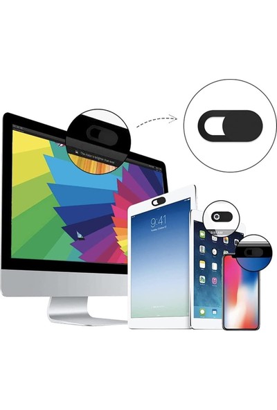 Sticker Master Webcam Kapatıcı Slide 0.7 mm Ultra Ince Web Cam Koruyucu - Siyah Sticker Master Webcam Kapatıcı Slide 0.7 mm Ultra Ince Web Cam Koruyucu - Siyah