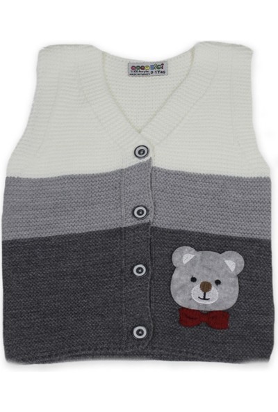 Günsan 399 Günsan Ayıcıklı Bebek Yelek Ekru